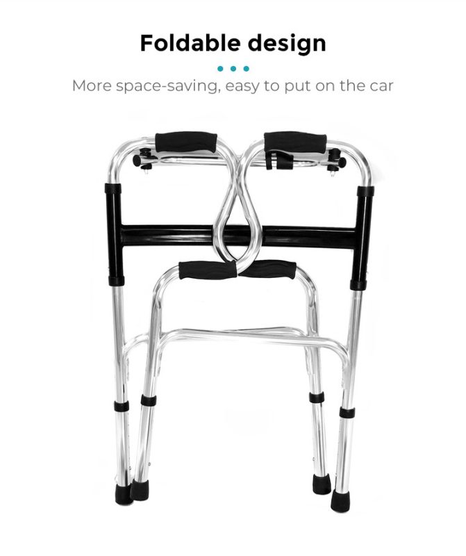 Optimal Support: Lightweight Upright Walking Aid with Seat for Seniors